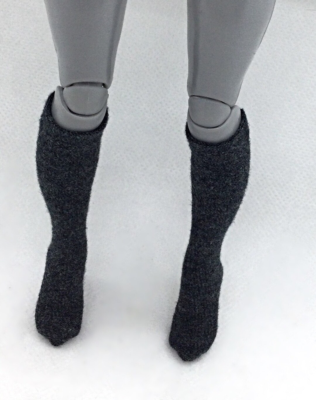 2 Tone Charcoal Grey Socks - Etsy