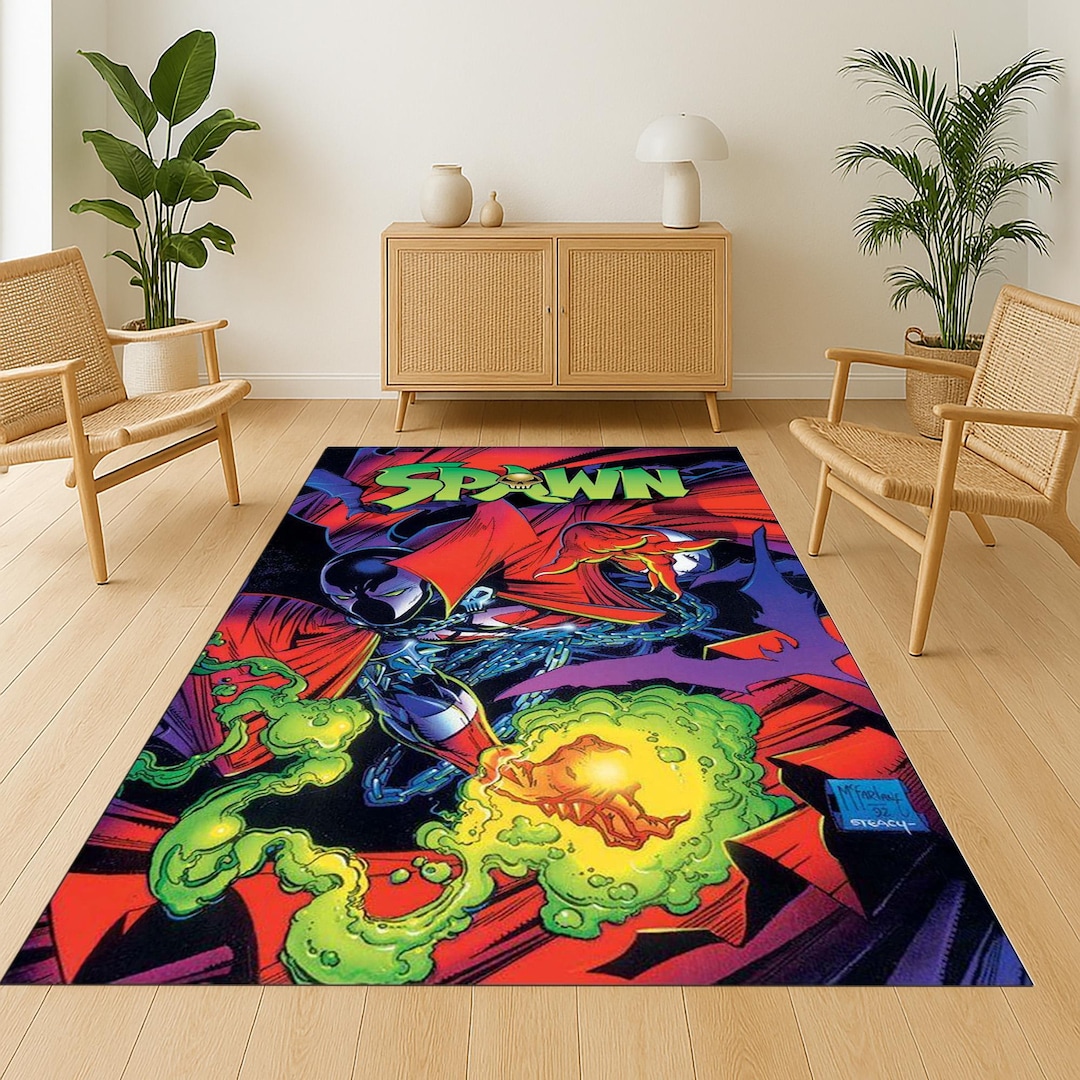 Spawn Comic Cover Rug:edgy Superhero Decor - Etsy