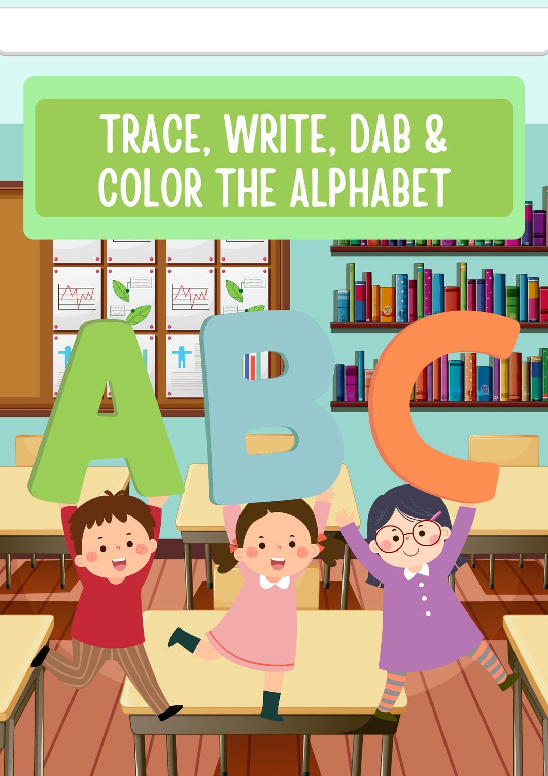Alphabet Activity Book A–Z: Trace, Write, Dab and Color for Kids - Etsy