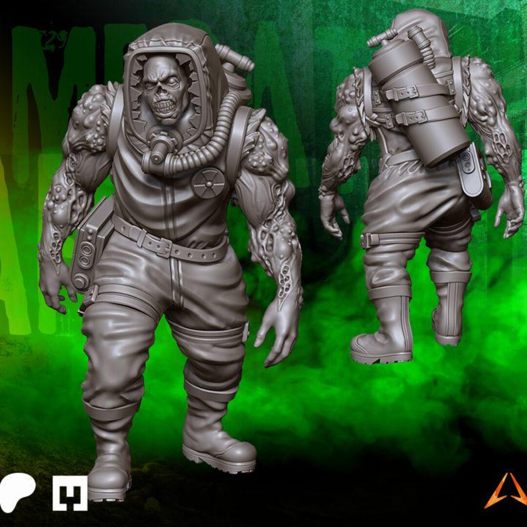 Aftermath Studios- CODB Zombies X5 Set 28-40mm Miniatures - Etsy