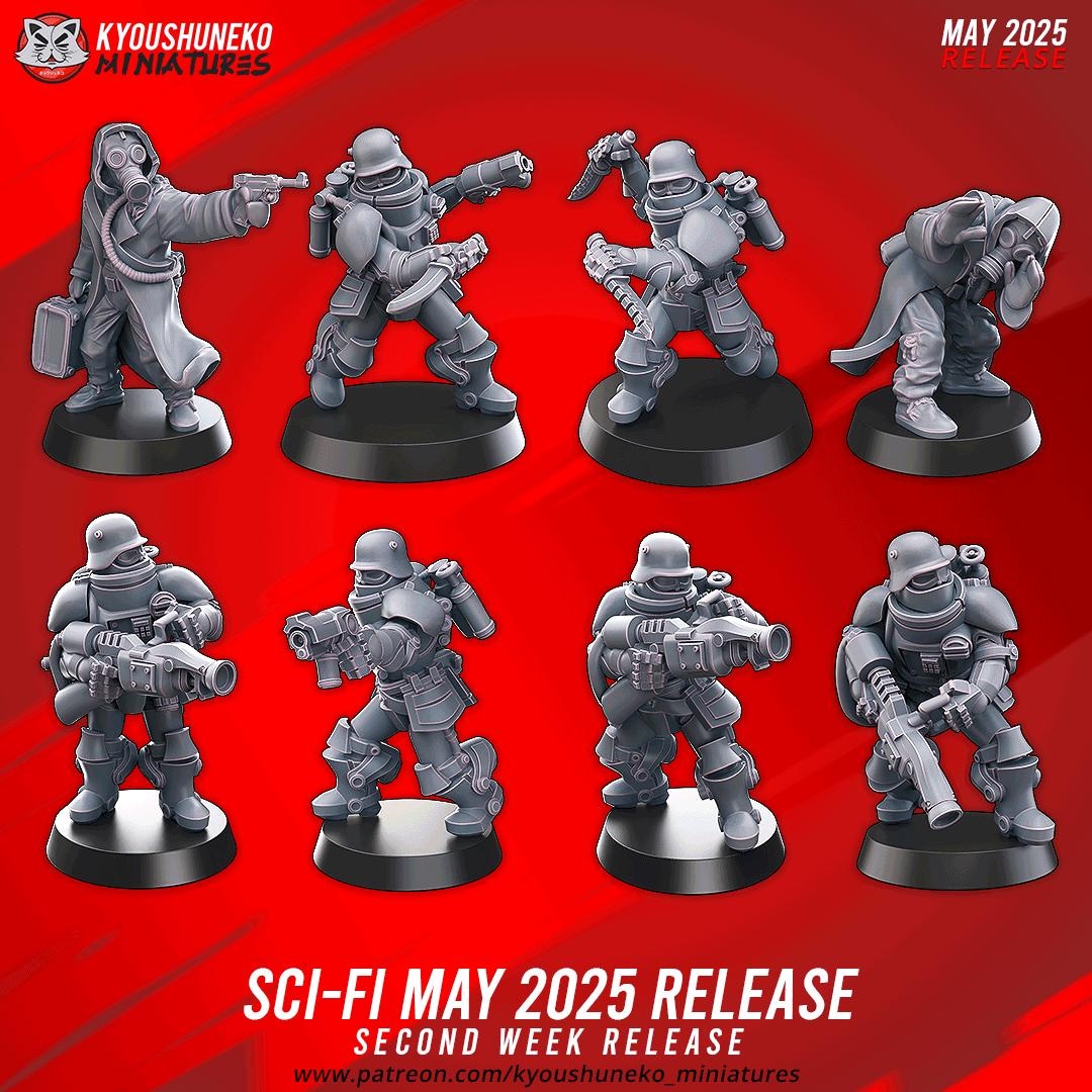 Kyoushuneko Miniatures- Finnish Ice Shock Troopers Set WW2 28mm-32mm - Etsy