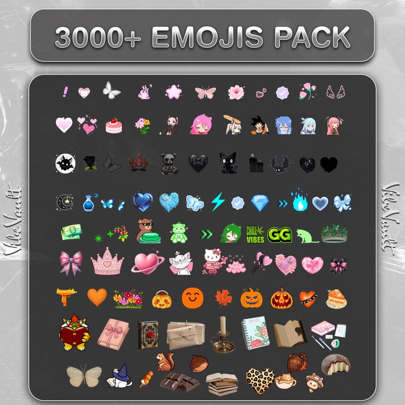 Anime Emoji Pack - Etsy
