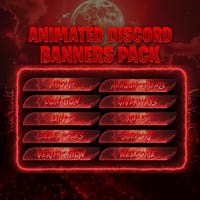 Animated Red Discord Banners: Gaming & Streaming GIF Templates - Etsy