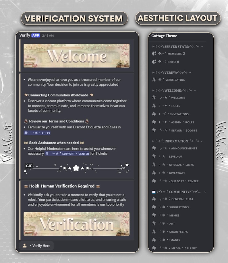 Cottagecore Discord Server Template | Aesthetic Community Theme - Etsy