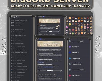 Cottagecore Discord Server Template | Aesthetic Community Theme - Etsy