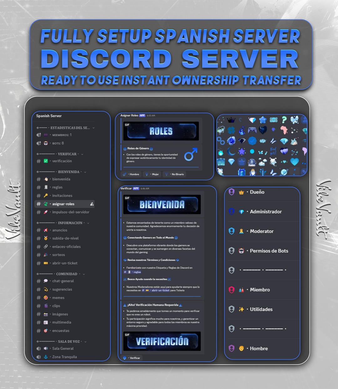 Fully Setup Spanish Discord Server: Ready to Use Community Setup ...