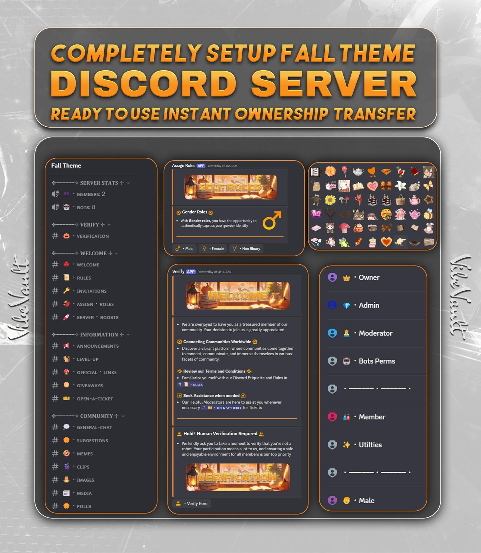 Autumn Theme Discord Server: Cozy, Fully Setup Template - Etsy