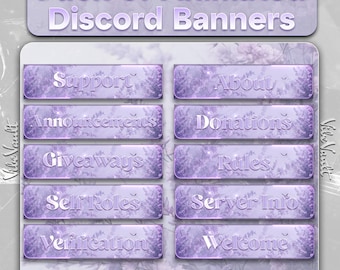 Light Purple Animated Discord Banners | Aesthetic Server Banners - Etsy