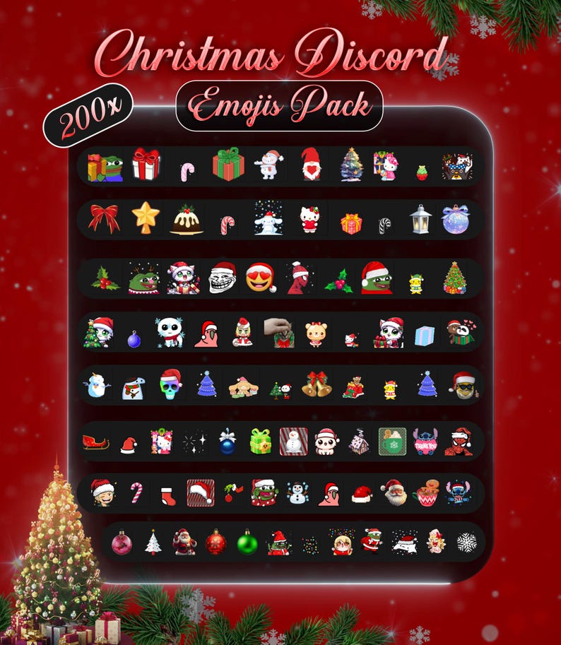 Christmas Emoji Pack: Animated Holiday Emojis for Discord & Twitch - Etsy