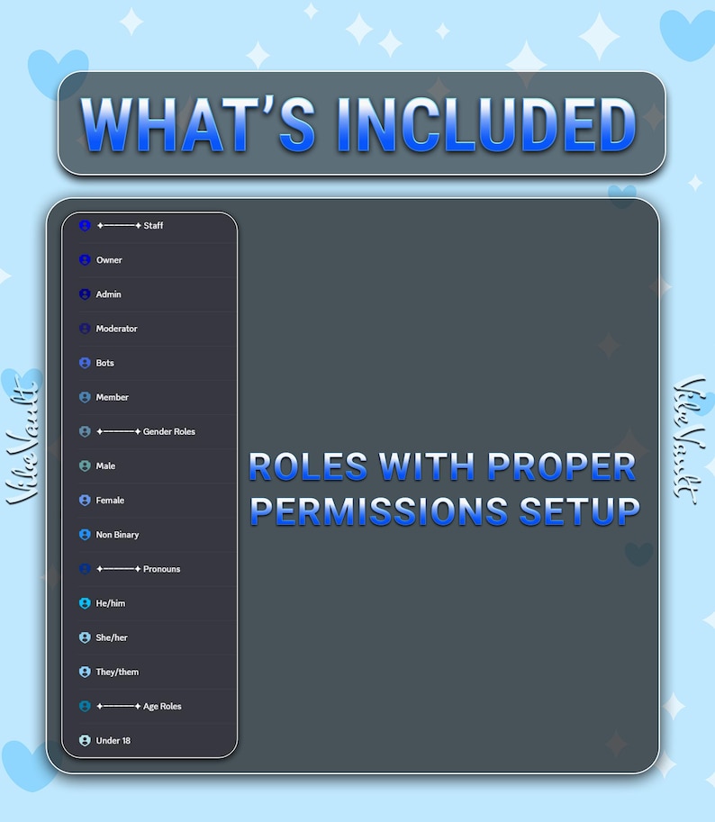 Blue Discord Server Template | Gaming Community Layout - Etsy