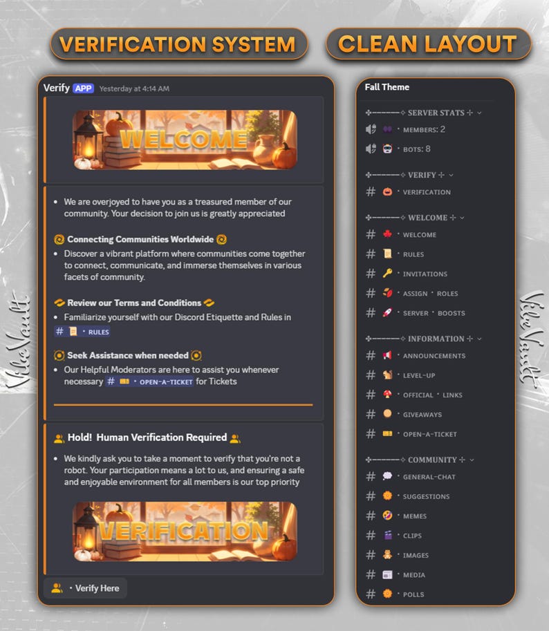 Autumn Theme Discord Server: Cozy, Fully Setup Template - Etsy