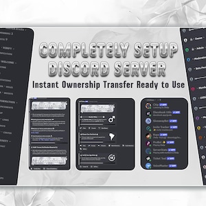 Minimalist White Discord Server Template | Pre-made Layout - Etsy