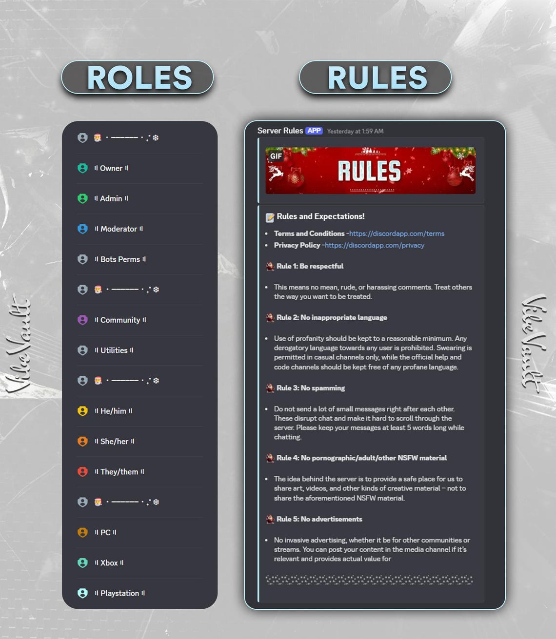 Christmas Themed Discord Server | Festive Holiday Template (digital ...