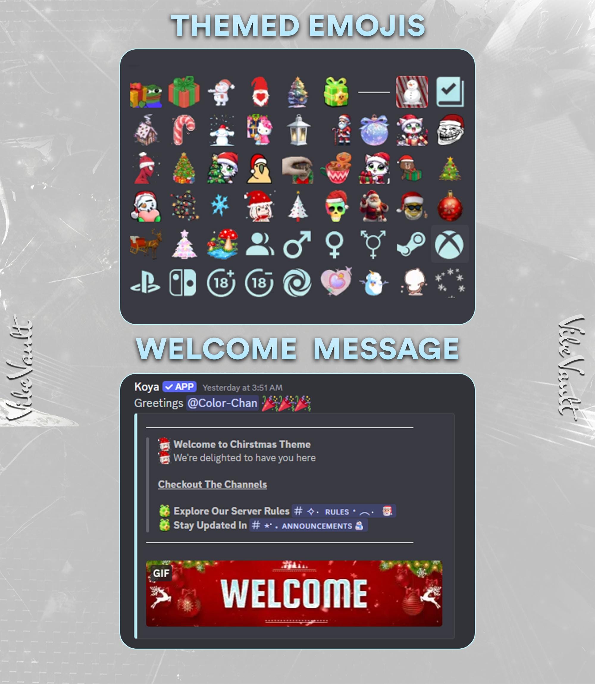 Christmas Themed Discord Server | Festive Holiday Template (digital ...