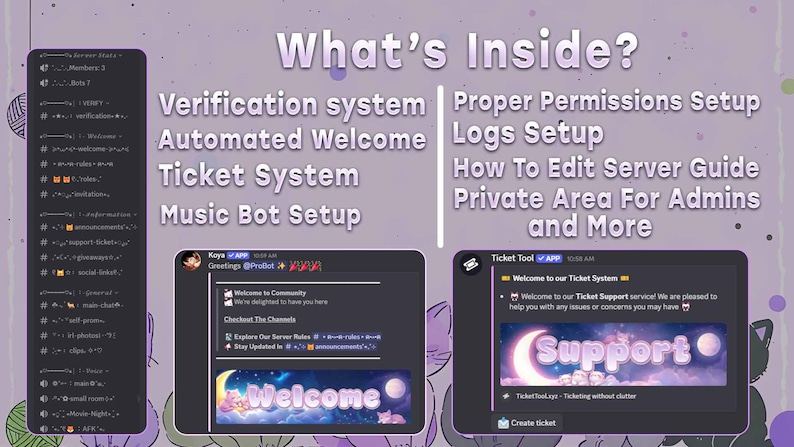 Cat Themed Discord Server Template | Aesthetic Pet Community - Etsy