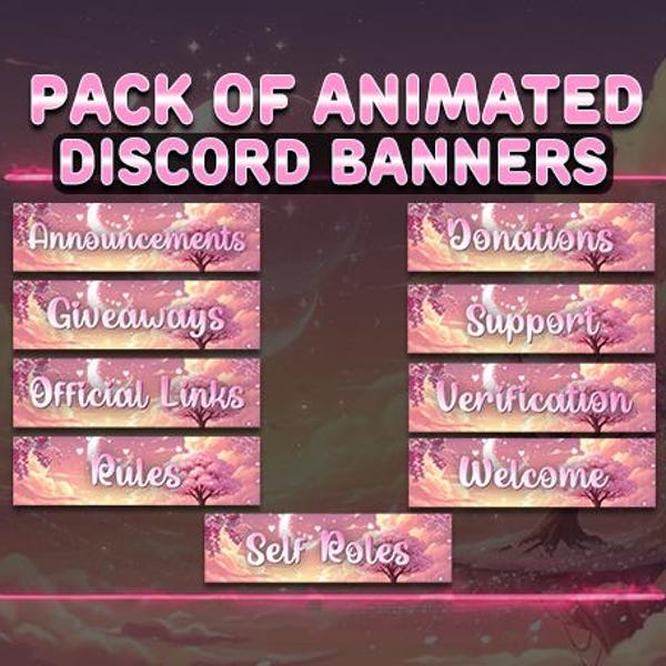 Discord Banners Pink - Etsy