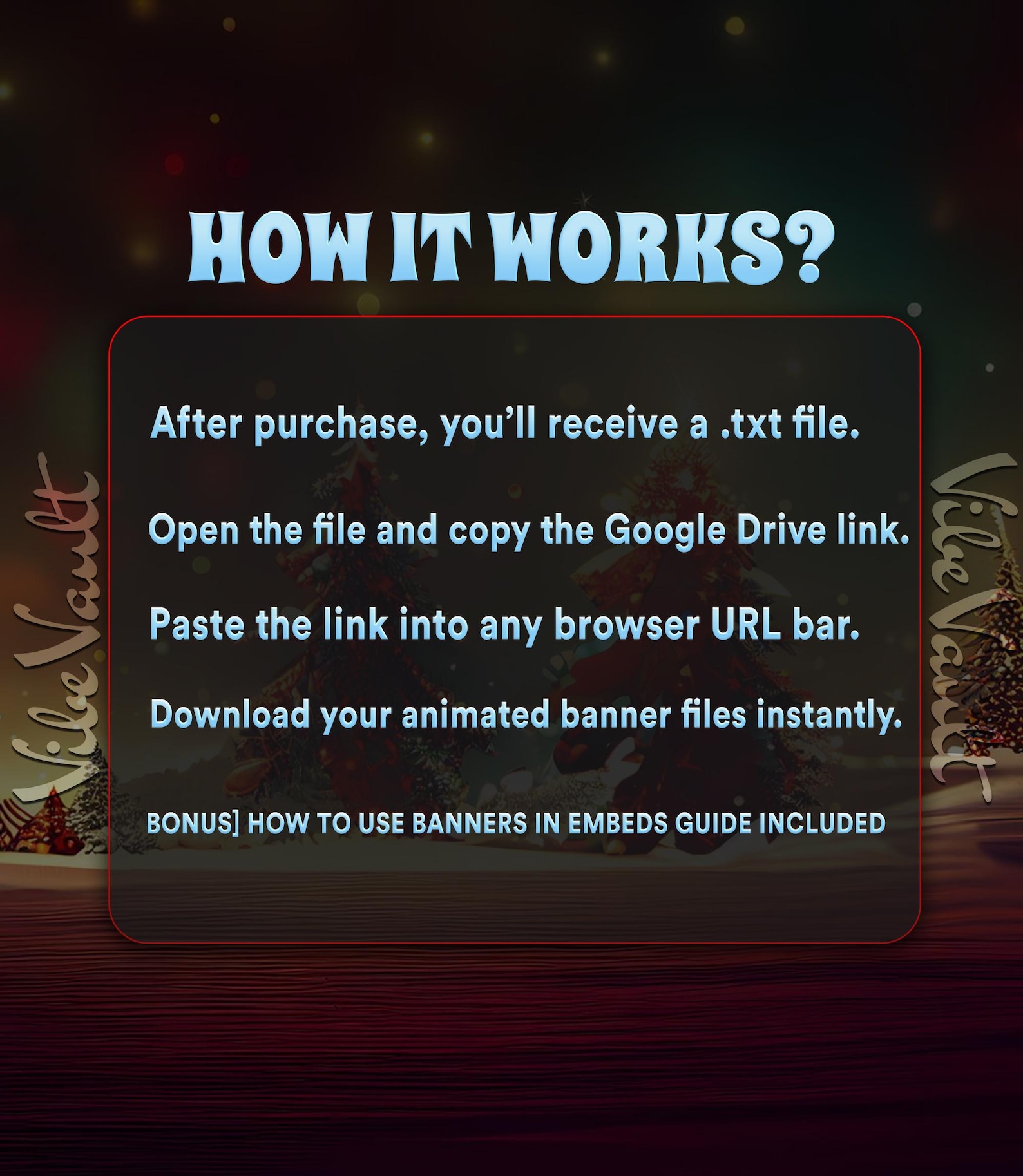 Animated Christmas Discord Banners | Festive Holiday Server Set ...