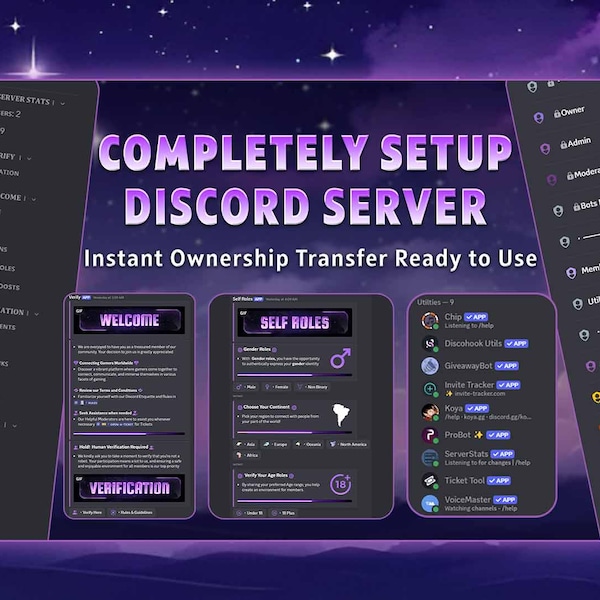 Purple Discord Theme - Etsy UK