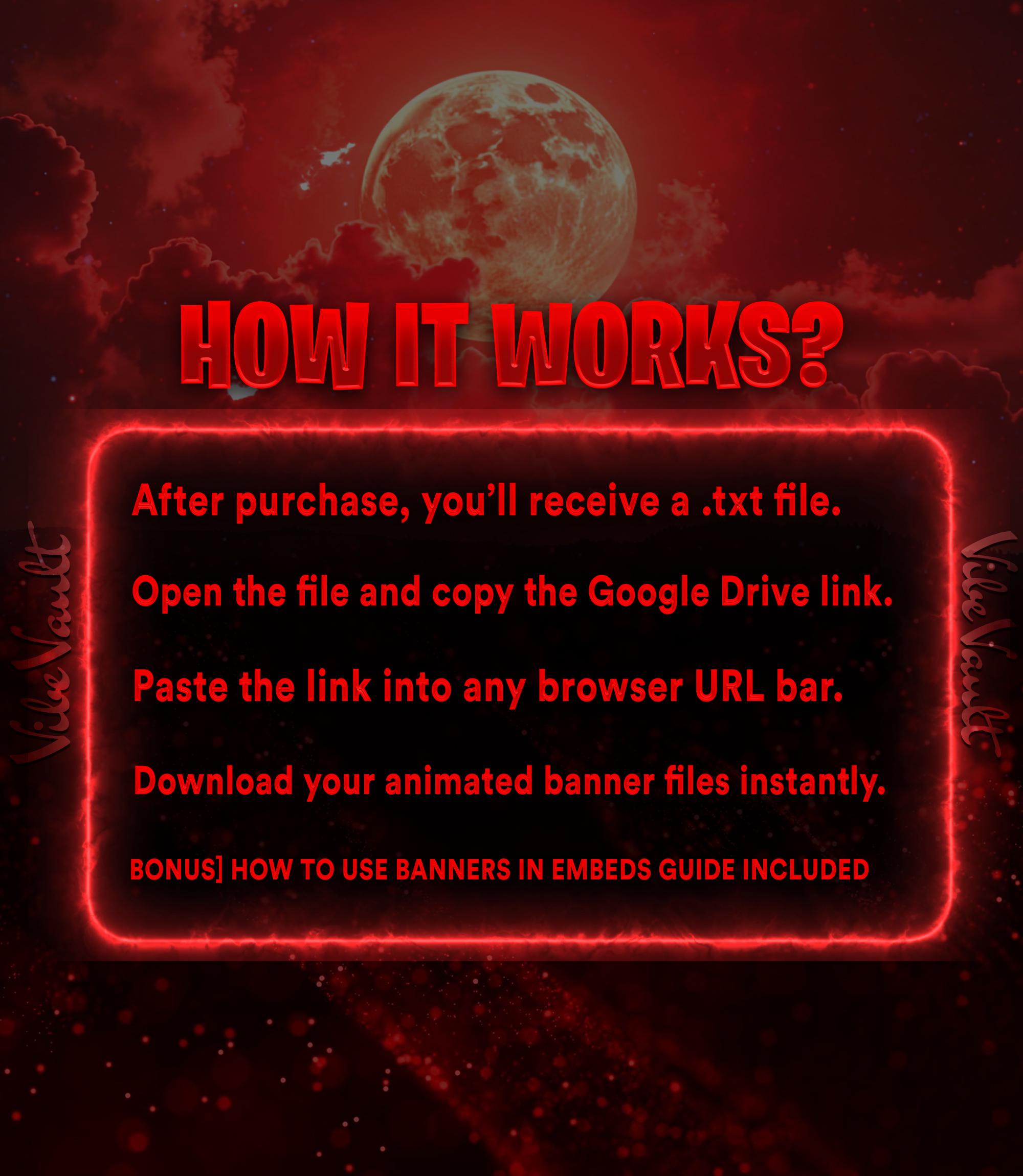 Animated Red Discord Banners: Gaming & Streaming GIF Templates - Etsy