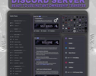 Gothic Discord Server Template | Pre-made Dark Aesthetic - Etsy