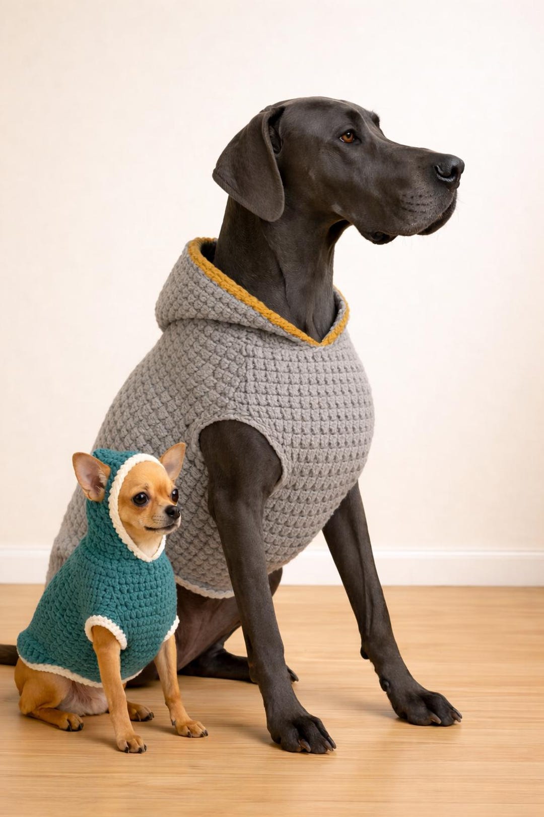 Pause for Paws… Crochet Pet Lover Bundle – Pet Sweater and Paw Print ...
