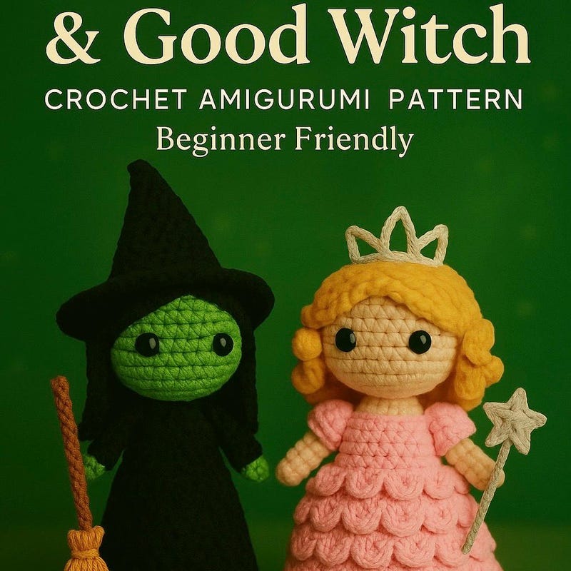 Glinda and Elphaba Crochet Pattern - Etsy