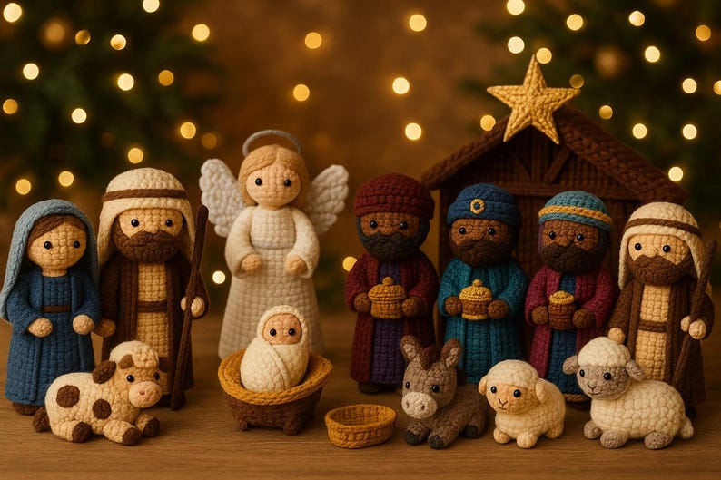 Nativity Crochet Pattern Bundle | 12-piece Amigurumi Set (PDF) Recently ...
