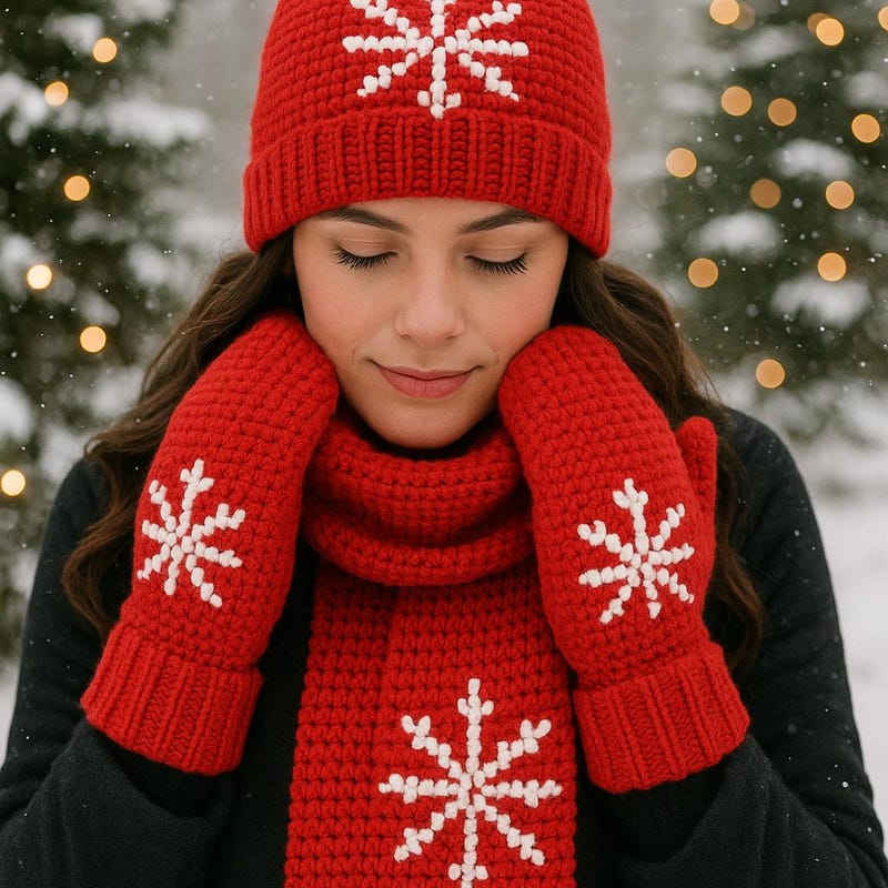 Snowflake Scarf - Etsy