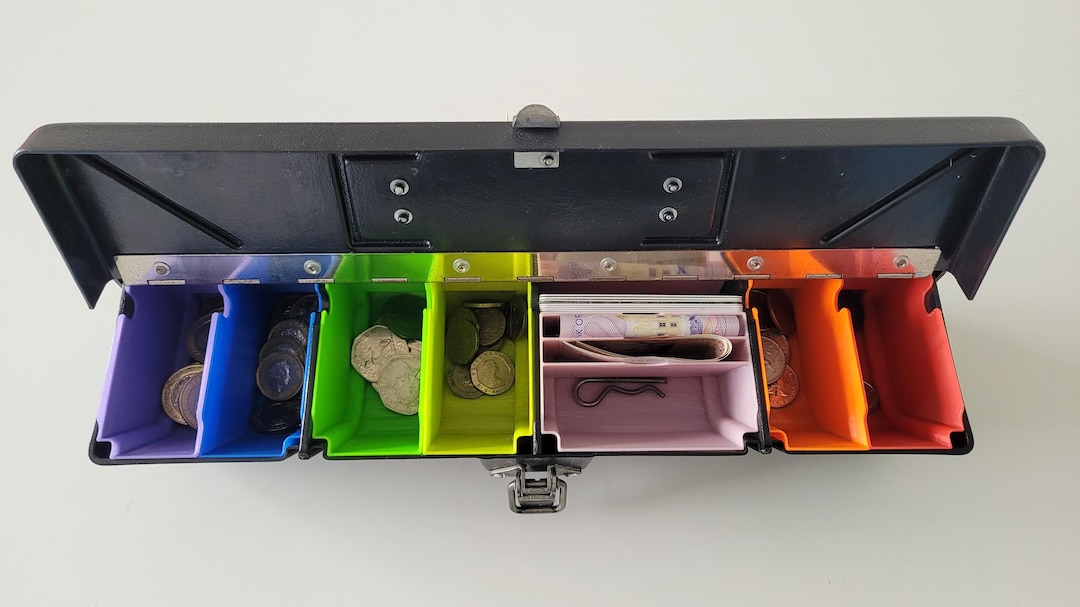 Plastic Cash Box Inserts Cash Box Organiser for Bus Drivers Cash Box ...