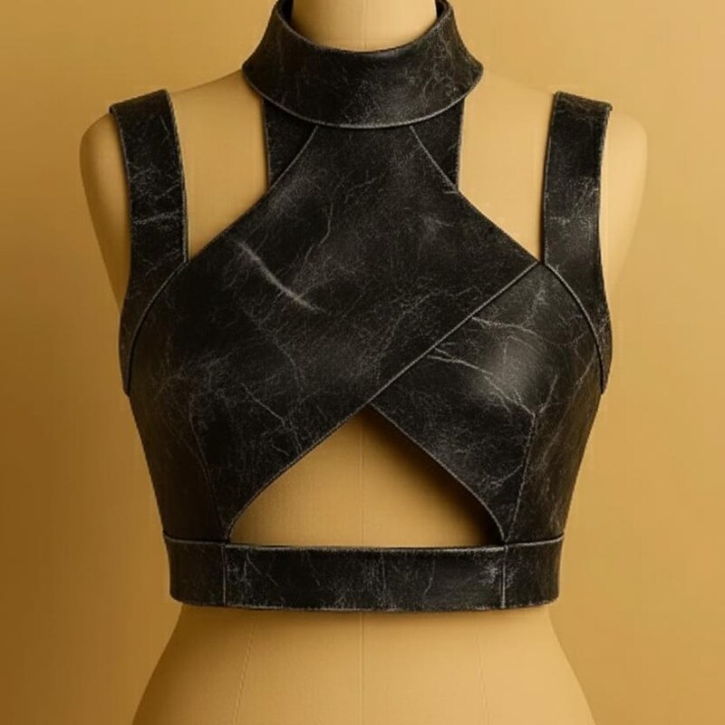 Goth Leather Dress - Etsy