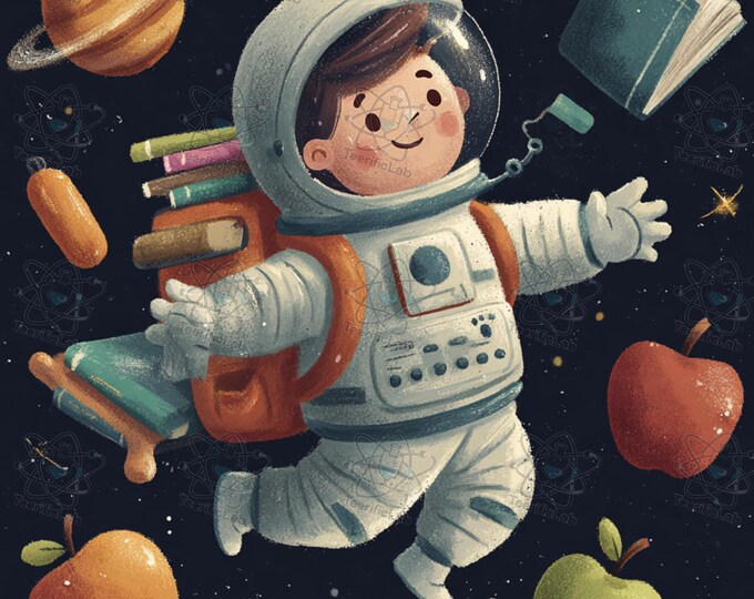 Astronaut Back to School PNG: Space Classroom Decor (digital Download ...