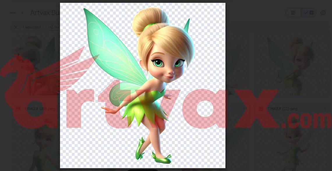 Chibi Tinker Bell PNG Bundle | Cute Fairy Clipart Set | Magical Pixie ...