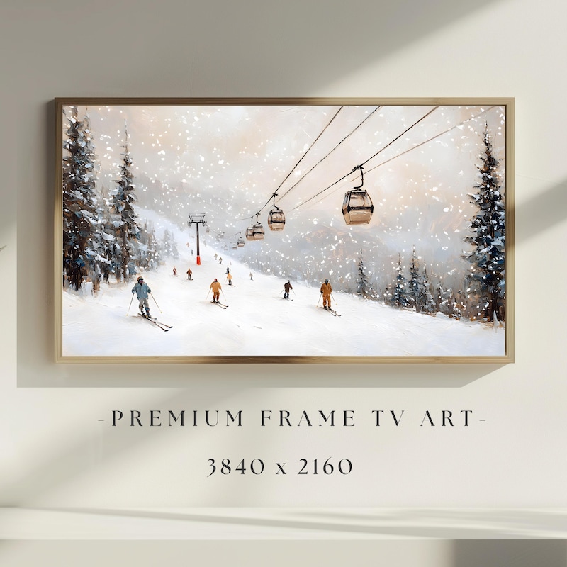 Ski Art Gondola - Etsy
