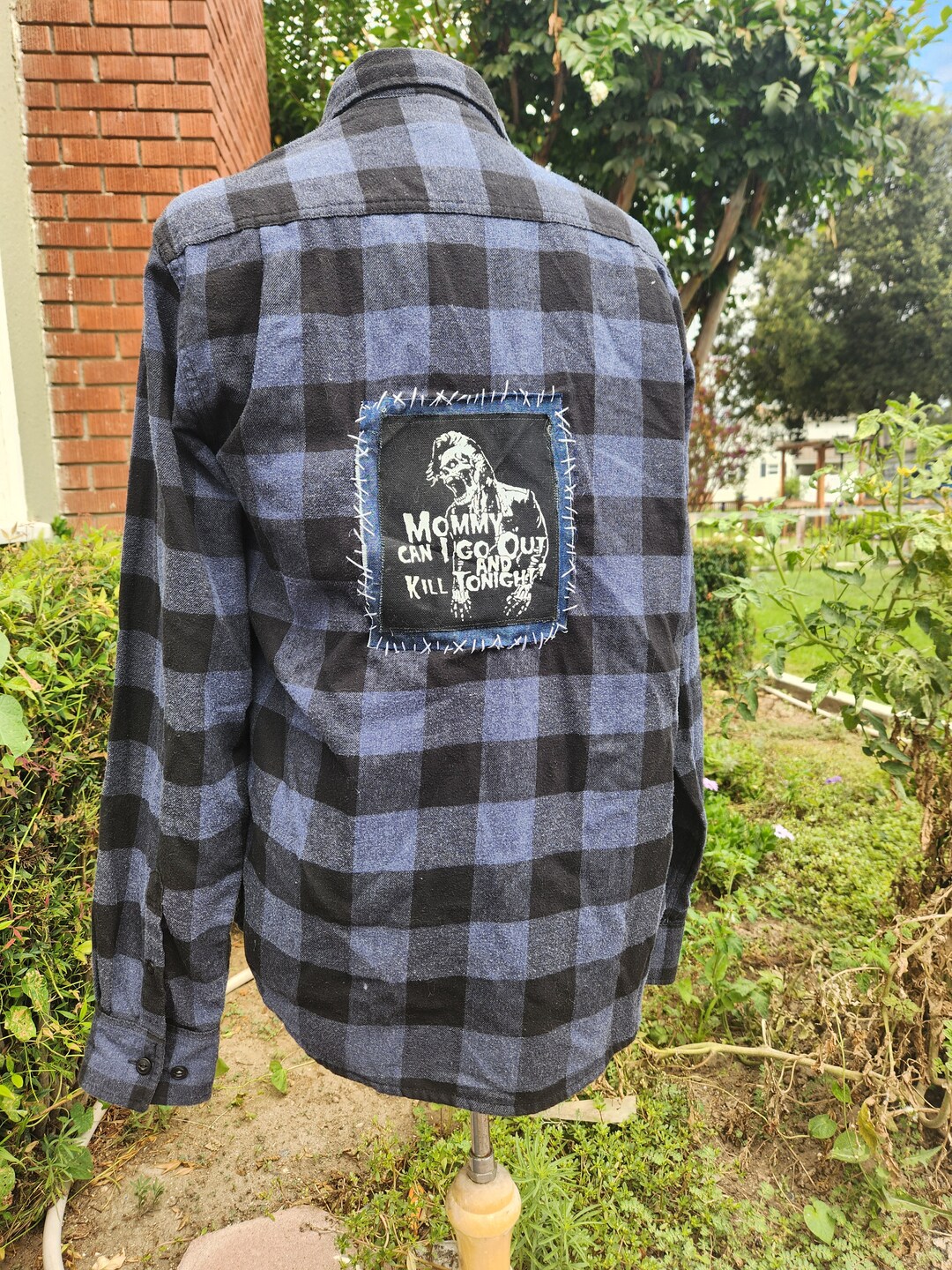 Vintage Flannel With MISFITS Back Patch Mens Sz Small - Etsy