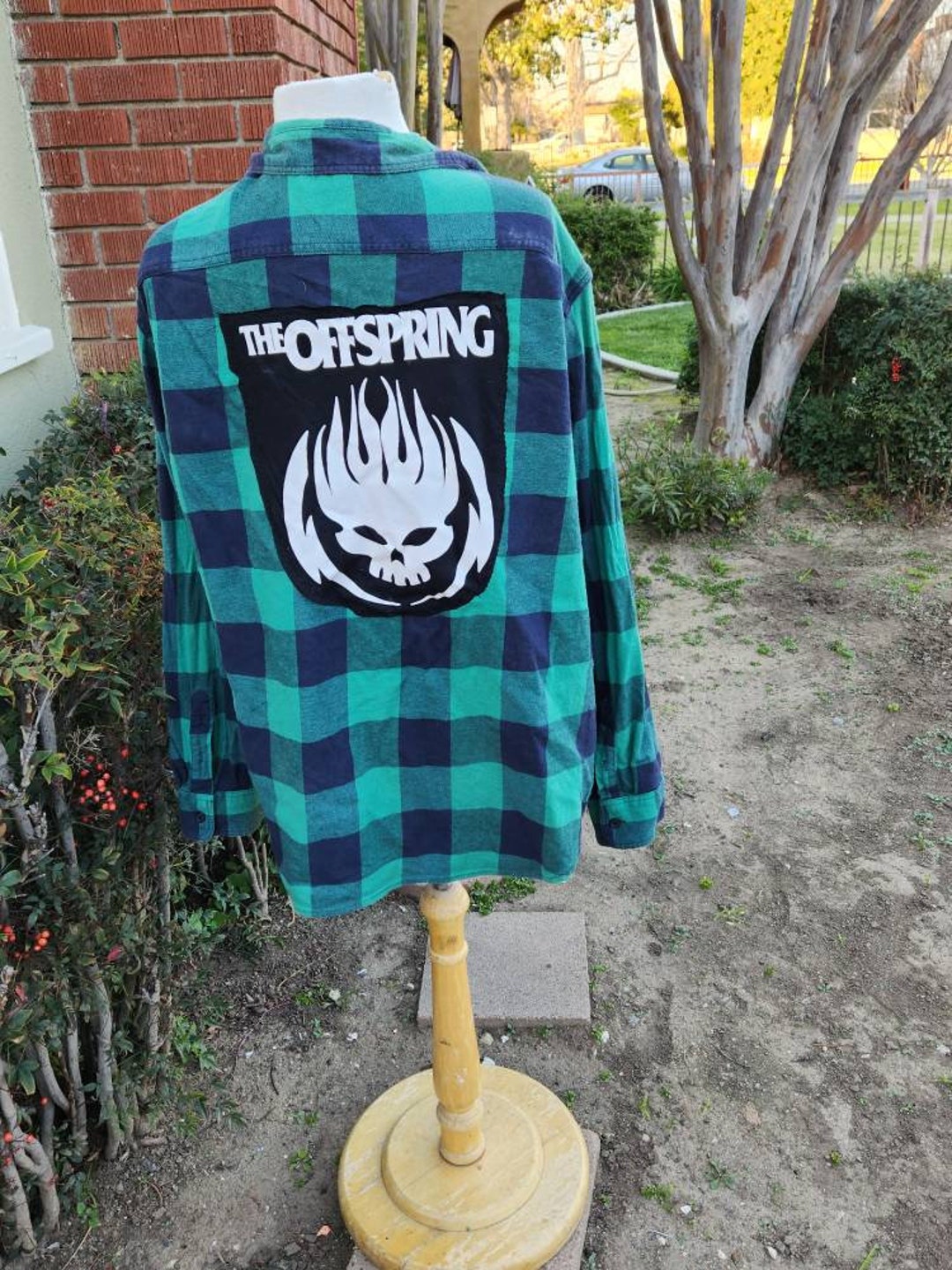 Custom Vintage Flannel With THE OFFSPRING Back Patch ~men's XXL~ - Etsy