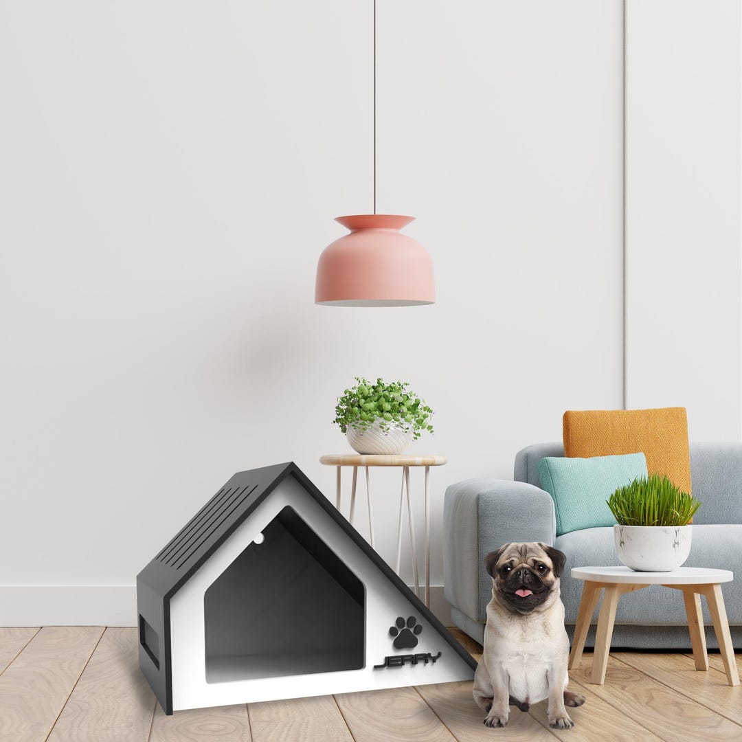 Modern House Dog Cat Template for CNC Cutting DXF - Etsy
