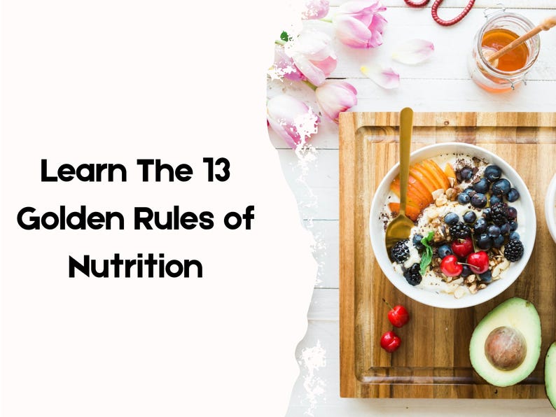 Nutrition Guide PDF: 13 Golden Rules for Healthy Eating & Weight Loss ...