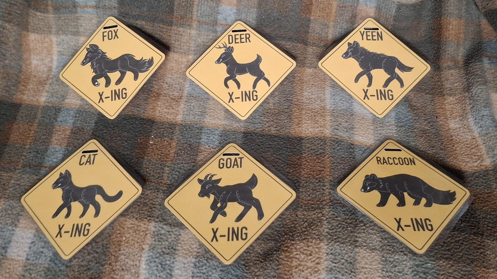 Animal X-ing Roadside Sign Badges - Etsy