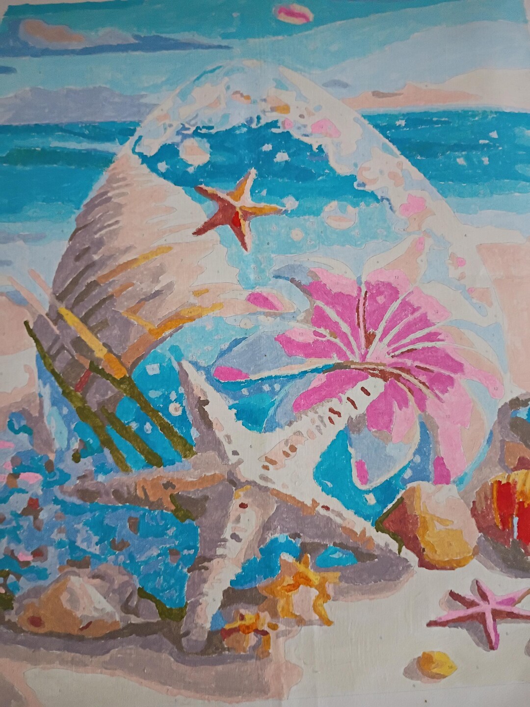 Shell-ebrate Creativity-completed Paint by Number - Etsy