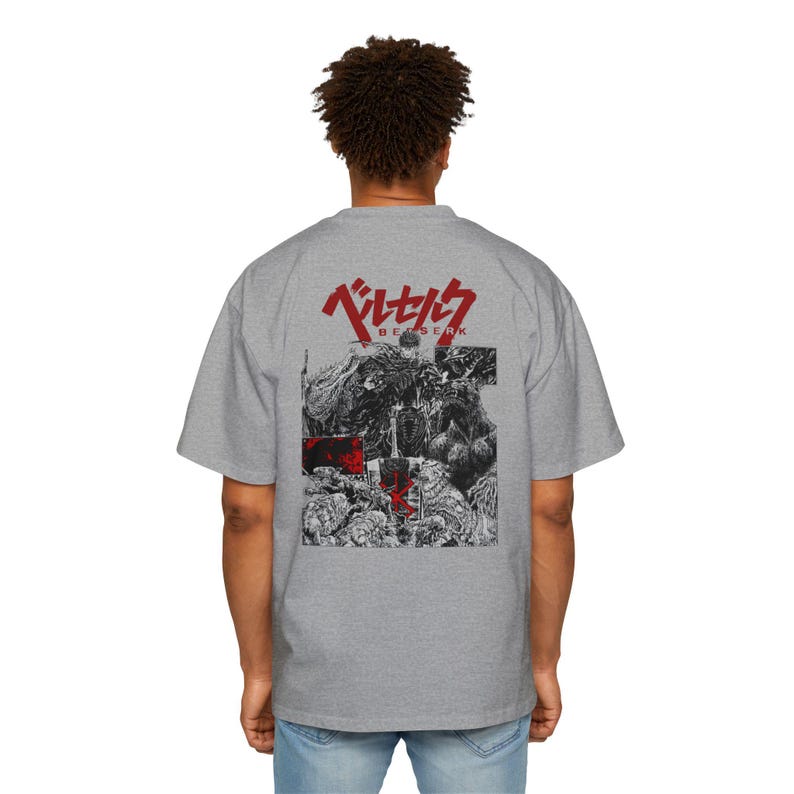 Berserk Guts Vs Demons Oversized T-shirt – Dark Fantasy Anime ...