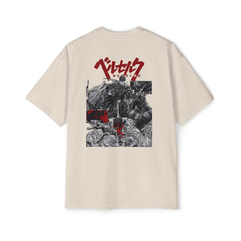 Berserk Guts Vs Demons Oversized T-shirt – Dark Fantasy Anime ...