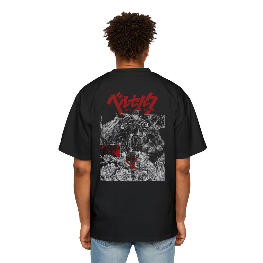 Berserk Guts Vs Demons Tee – Dark Fantasy Anime Streetwear – Seinen Art ...