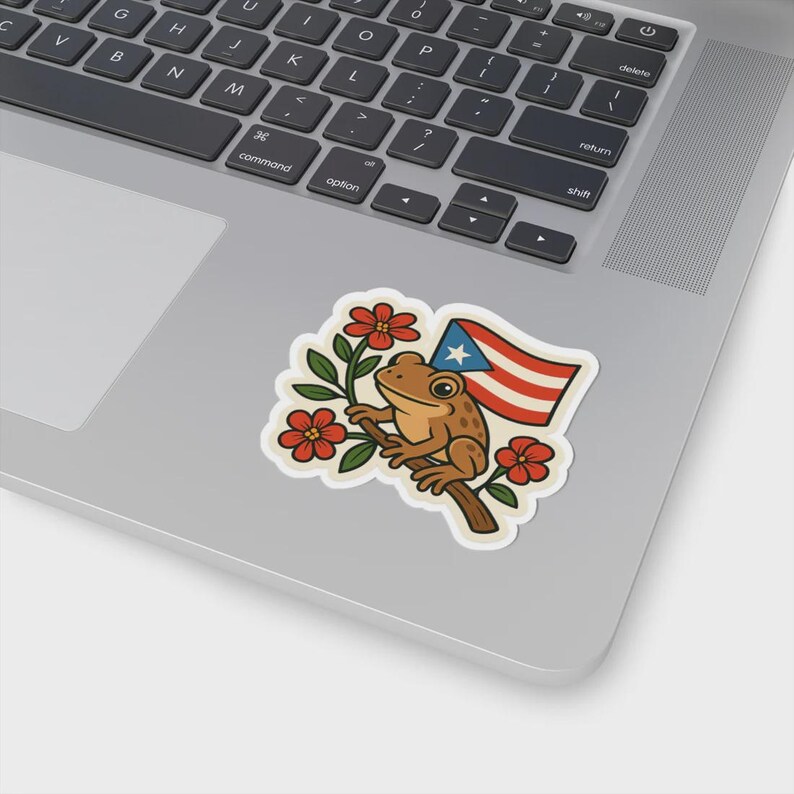 Coqui Frog Sticker: Glossy Vinyl Decal, Laptop and Journal Art - Etsy