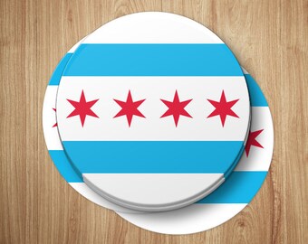 Chicago Flag Decal - Etsy