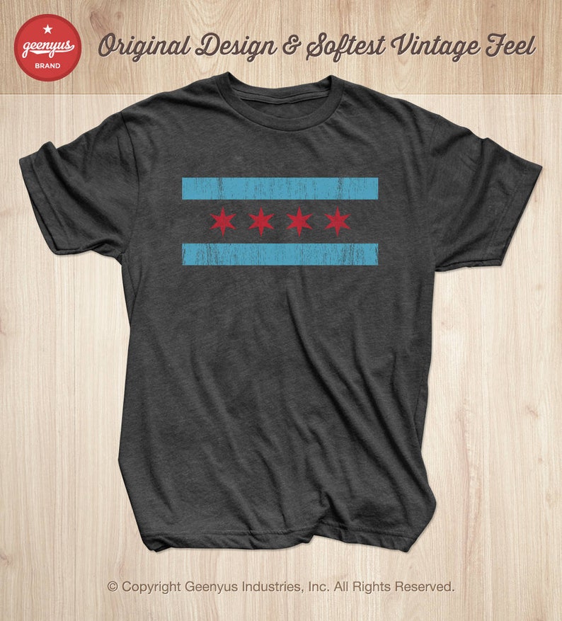 Chicago Shirt | Chicago Flag T-shirt | Chicago Tshirt | Chicago T-shirt ...