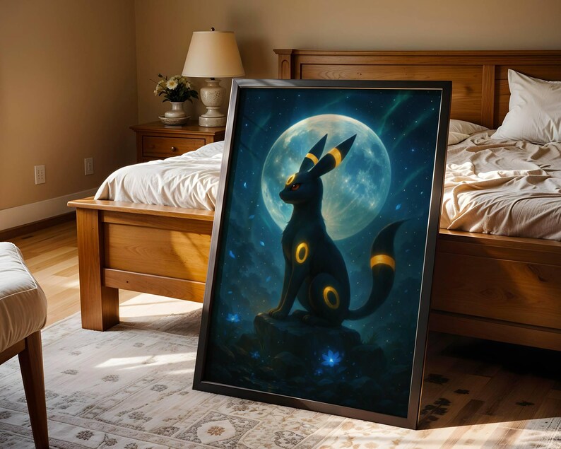 Umbreon & Espeon Set – Johto | Pokémon Poster Digital Art Print | Anime ...
