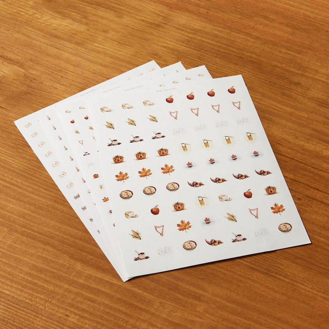 Autumn Sticker Pack for Academic Planner, Wondergarten Early Childhood ...