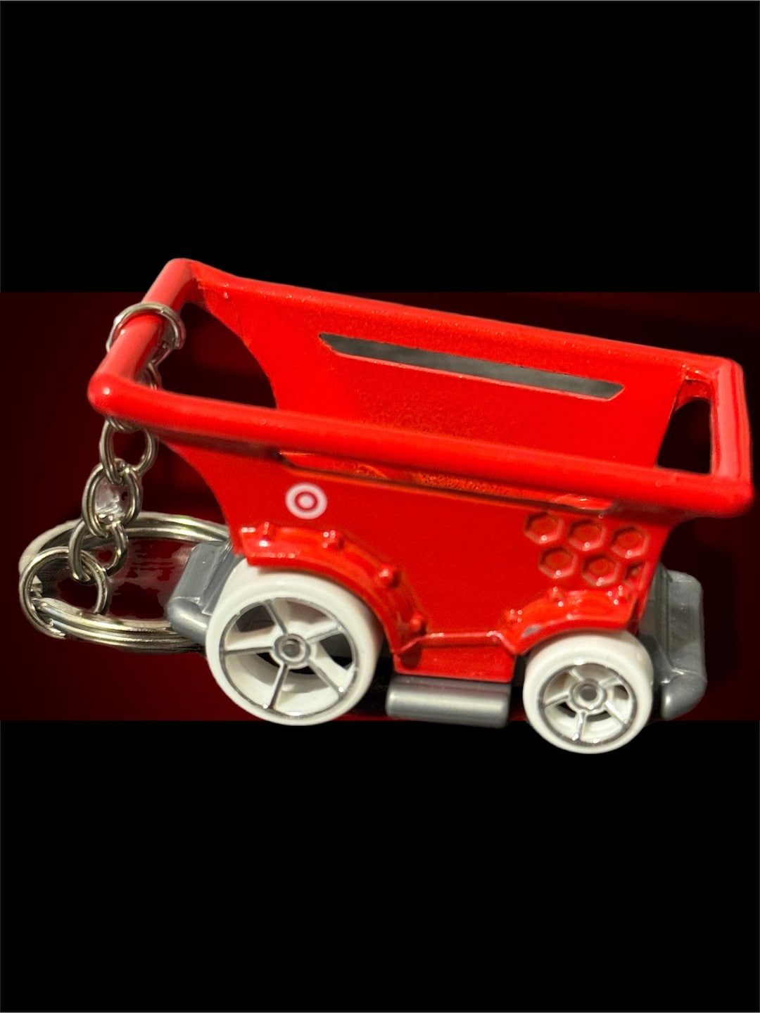 Red Target Toy Wagon Keychain | Mini Wagon Keychain | Toy Inspired ...