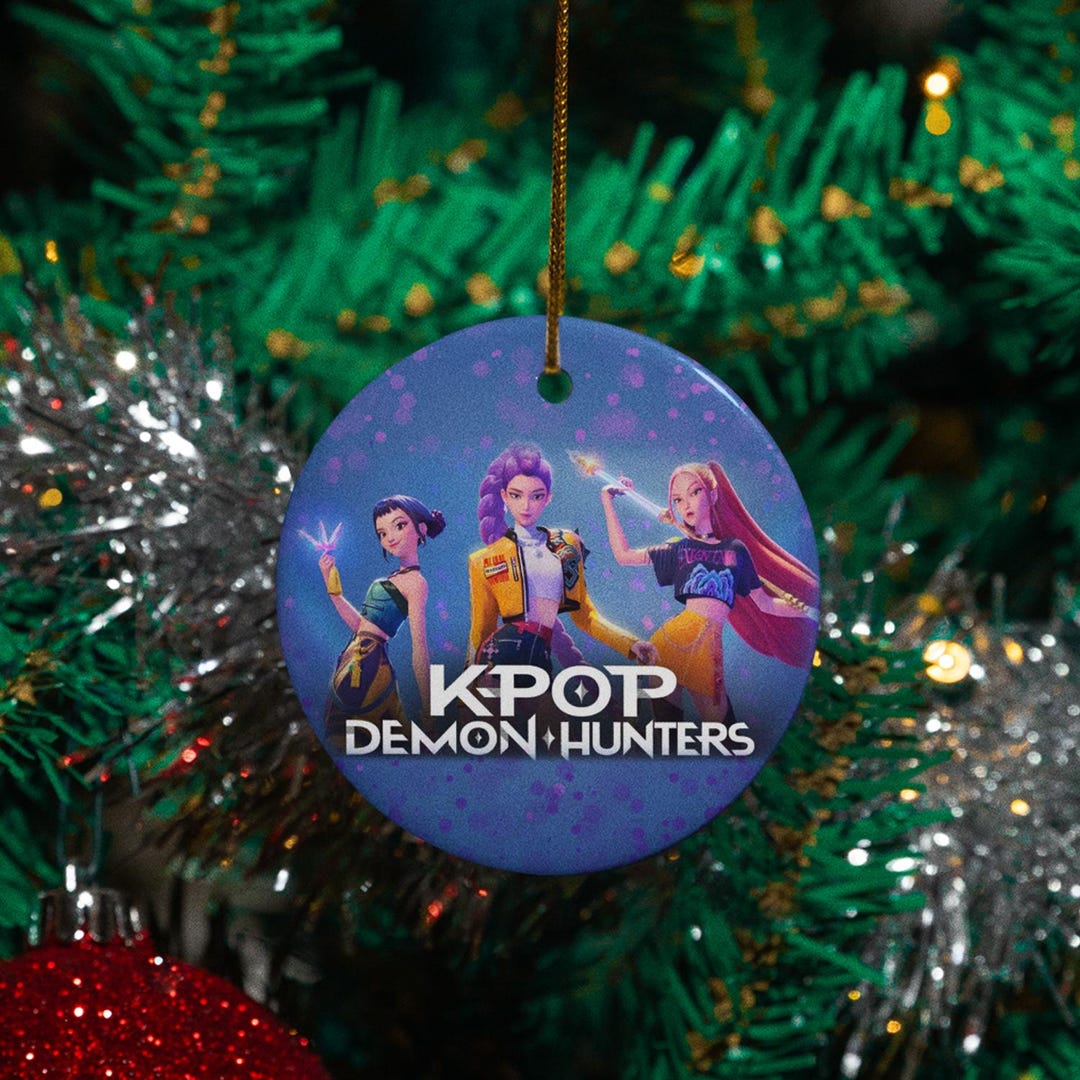 Kpop Anime Hunters Ornament, Demons Custom Gift Huntrix Kpop Christmas ...