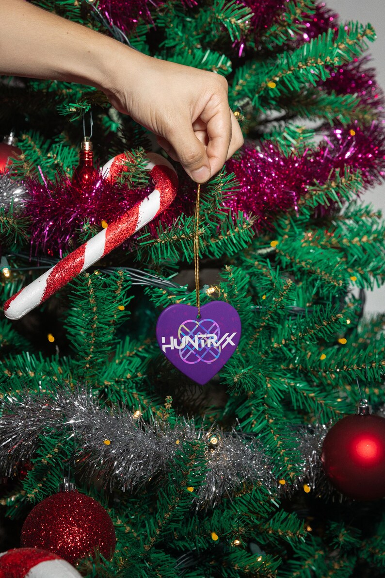 Huntrix Anime Logo Ornaments, Demons Custom Gift Huntrix Kpop Christmas ...